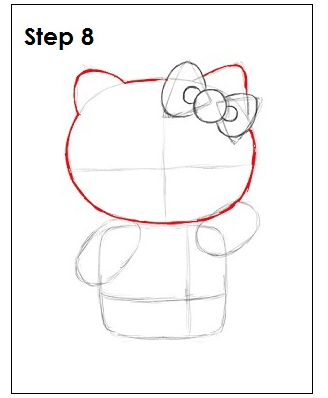 Comment dessiner Hello Kitty étape par étape - Boutique Hello Kitty | vêtements, accessoires ...